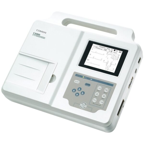 Electrocardiógrafo marca COMEN modelo CM-300 - redimedic-mexico